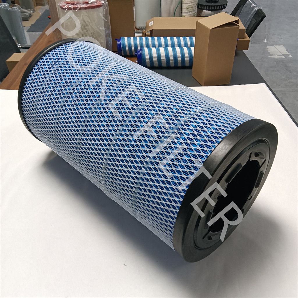 Excavator Glass Fiber Air Compressor Oil Filter Cartridge 2144993/SA 160080