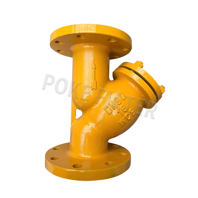 Tipo de acero inoxidable filtro DN80 PN16 del carbono Y del tamiz del agua