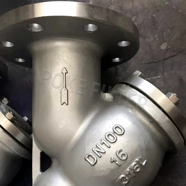 Carbon Stainless Steel Y Type Water Strainer Filter DN80 PN16