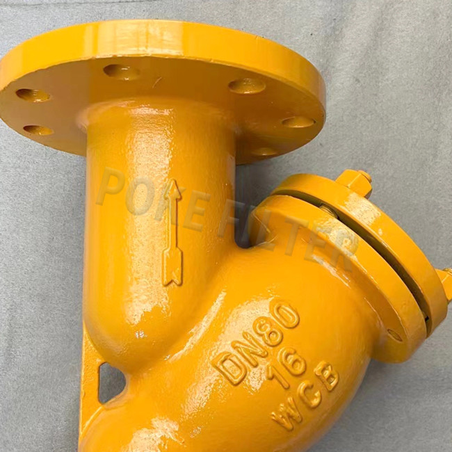 Carbon Stainless Steel Y Type Water Strainer Filter DN80 PN16