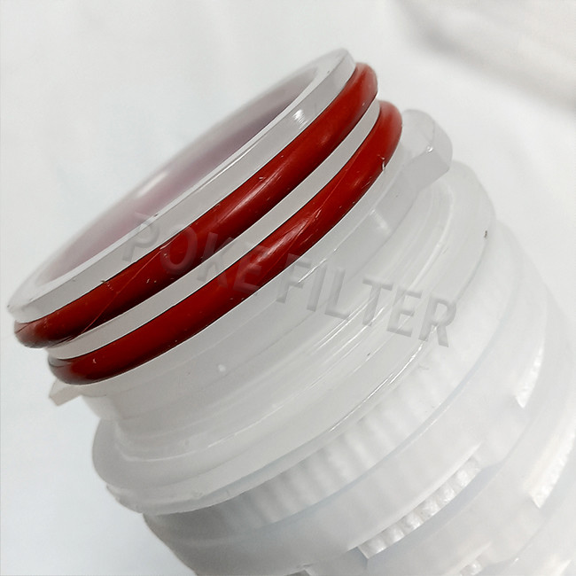 Folded PP 20 Inch 0.2 Micron Cartridge Filter For Water Filtration System