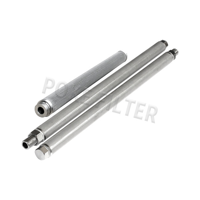 304 316 Stainless Steel Sintered Metal Filter Elements Cartridge